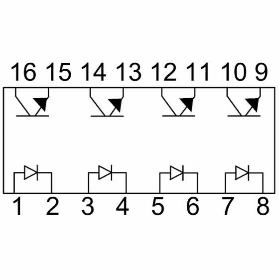 CSM166-4 Transistor Optocoupler | ISOCOM Limited